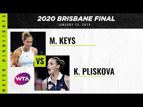 Madison Keys vs. Karolina Pliskova | 2020 Brisbane International Final | WTA Highlights