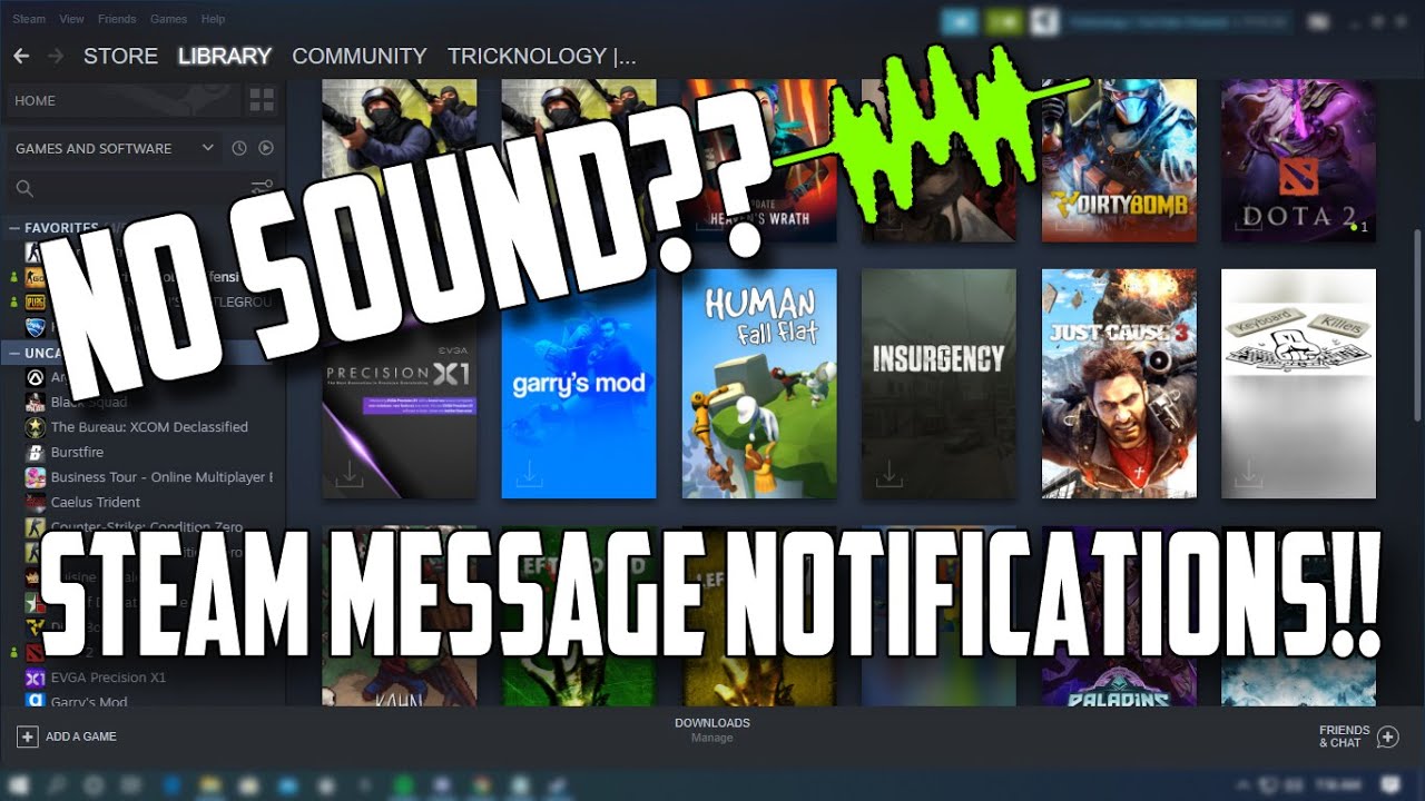 How To Fix No Sound For Steam Message Notifications [Solved] - YouTube
