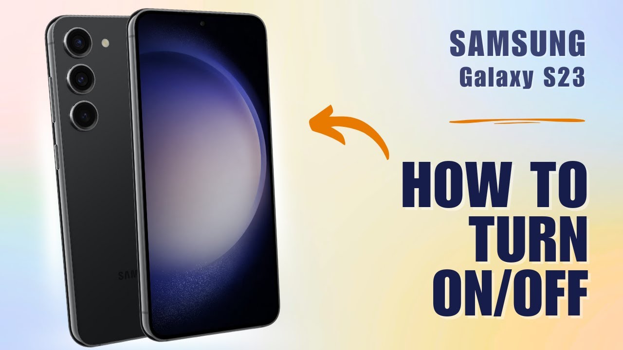 How to Turn On/Off Samsung S23 - YouTube