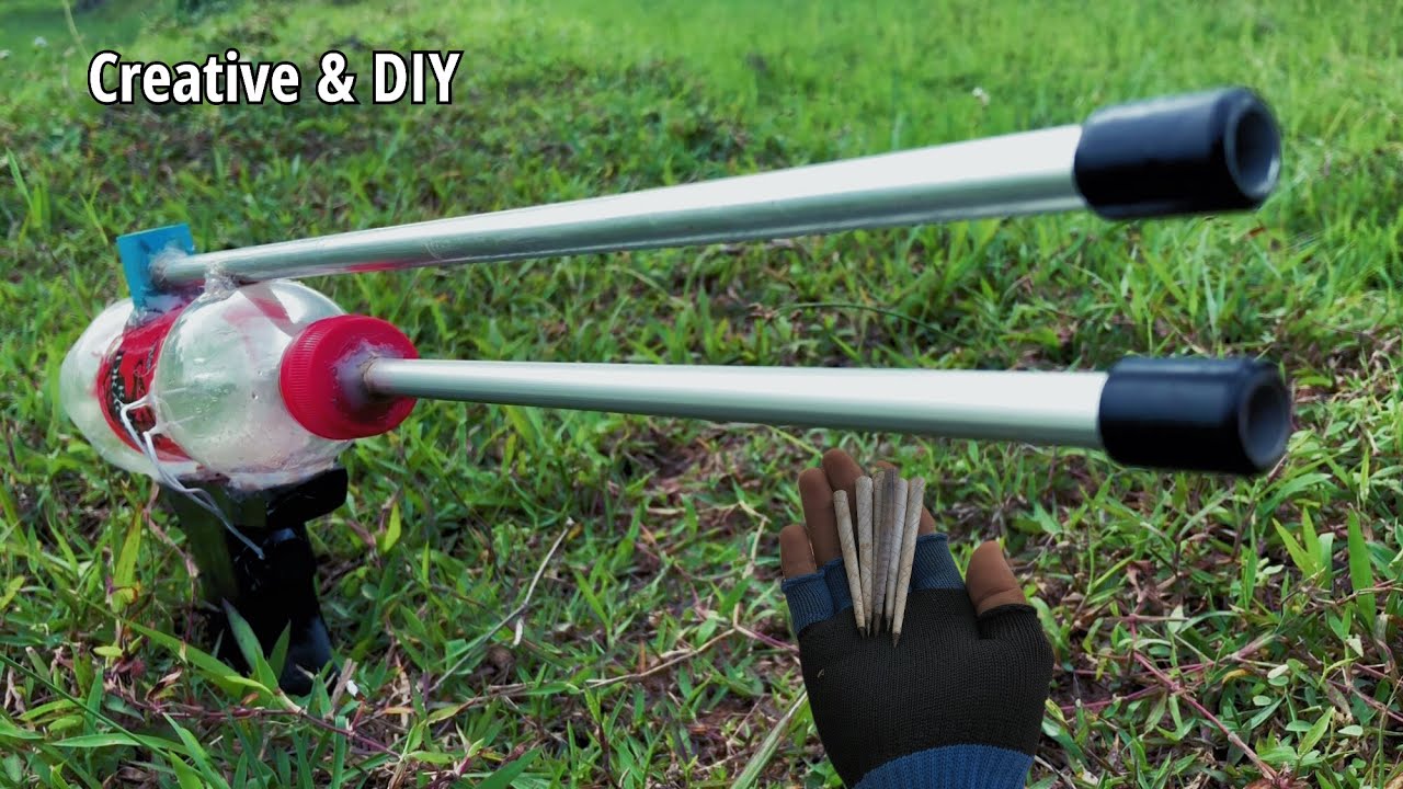Creative & DIY simple Technology Make guns from plastic cans ideas Easy ...