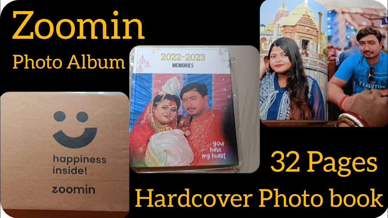 Zoomin Hardcover Photo album unboxing | Zoomin Photo Album - YouTube