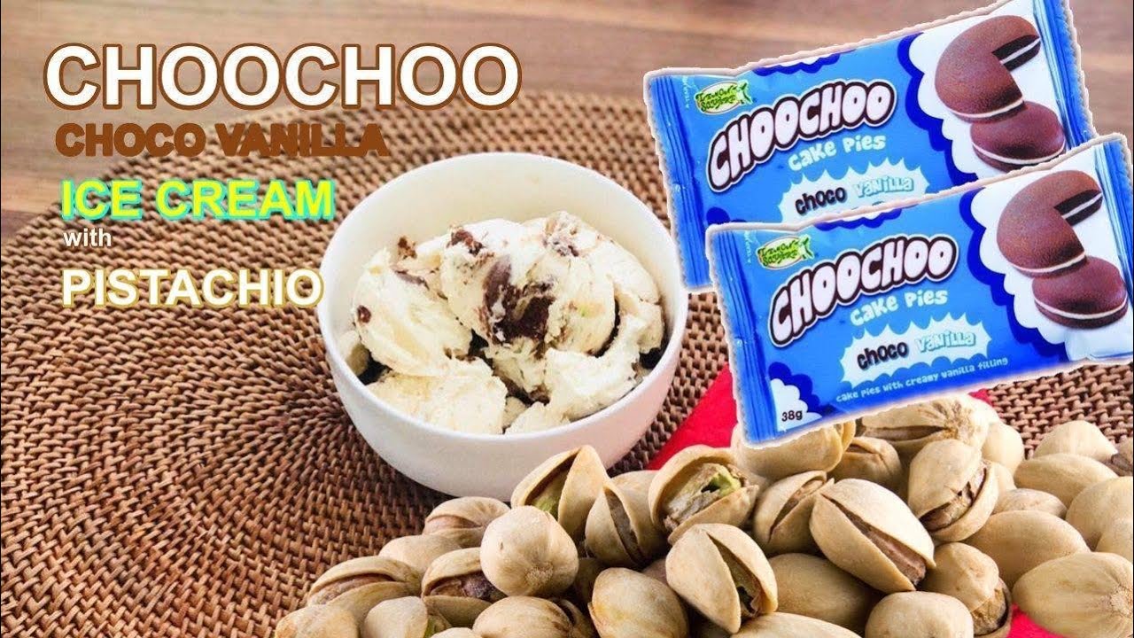 CHOOCHOO CHOCO VANILLA ICE CREAM WITH PISTACHIO NUTS RECIPE | East ...
