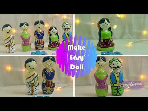 How to make golu doll using clay | Clay doll making 2023 | my handmade ...