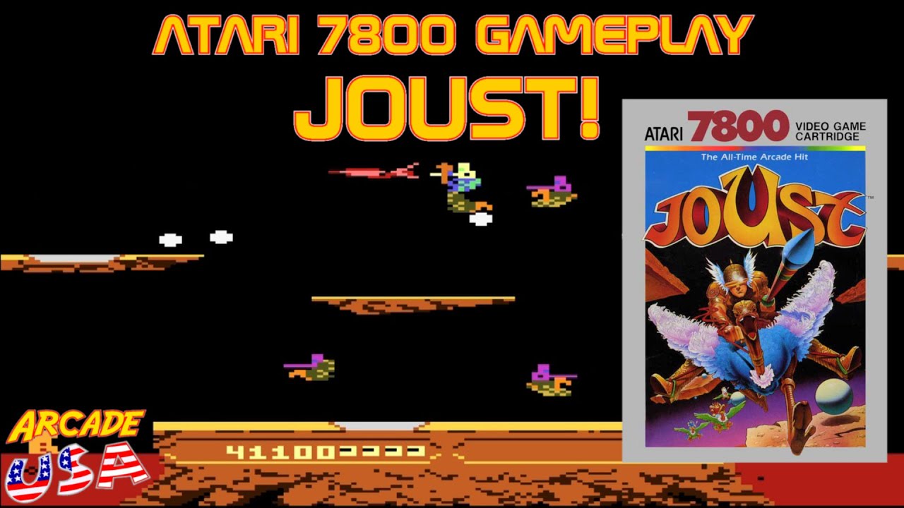 Joust! (Atari 7800 Gameplay Only) - YouTube