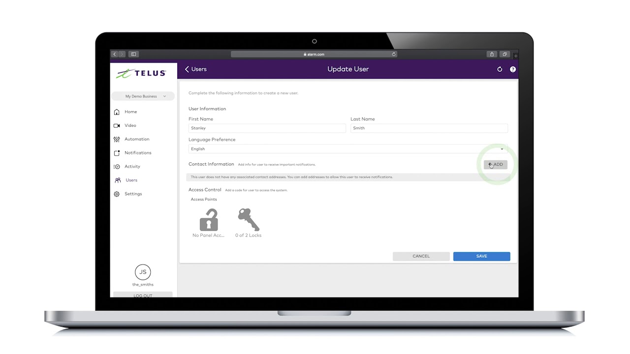 TELUS Secure Business | Managing users in the web portal - YouTube