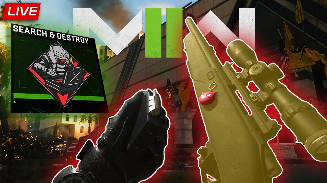 LIVE - Search and Destroy! Also Getting Gold Camos Fast! | Modern ...