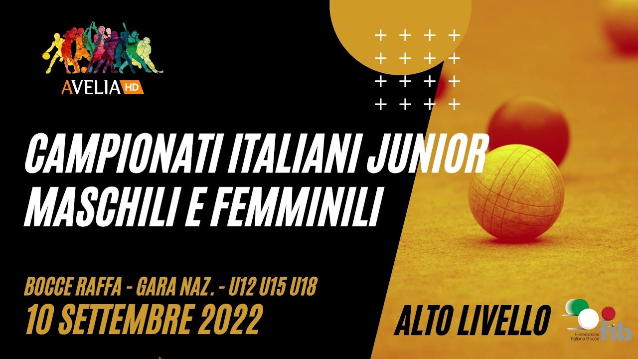 Bocce Raffa - Campionati Italiani Junior Maschili e Femminili - Under ...