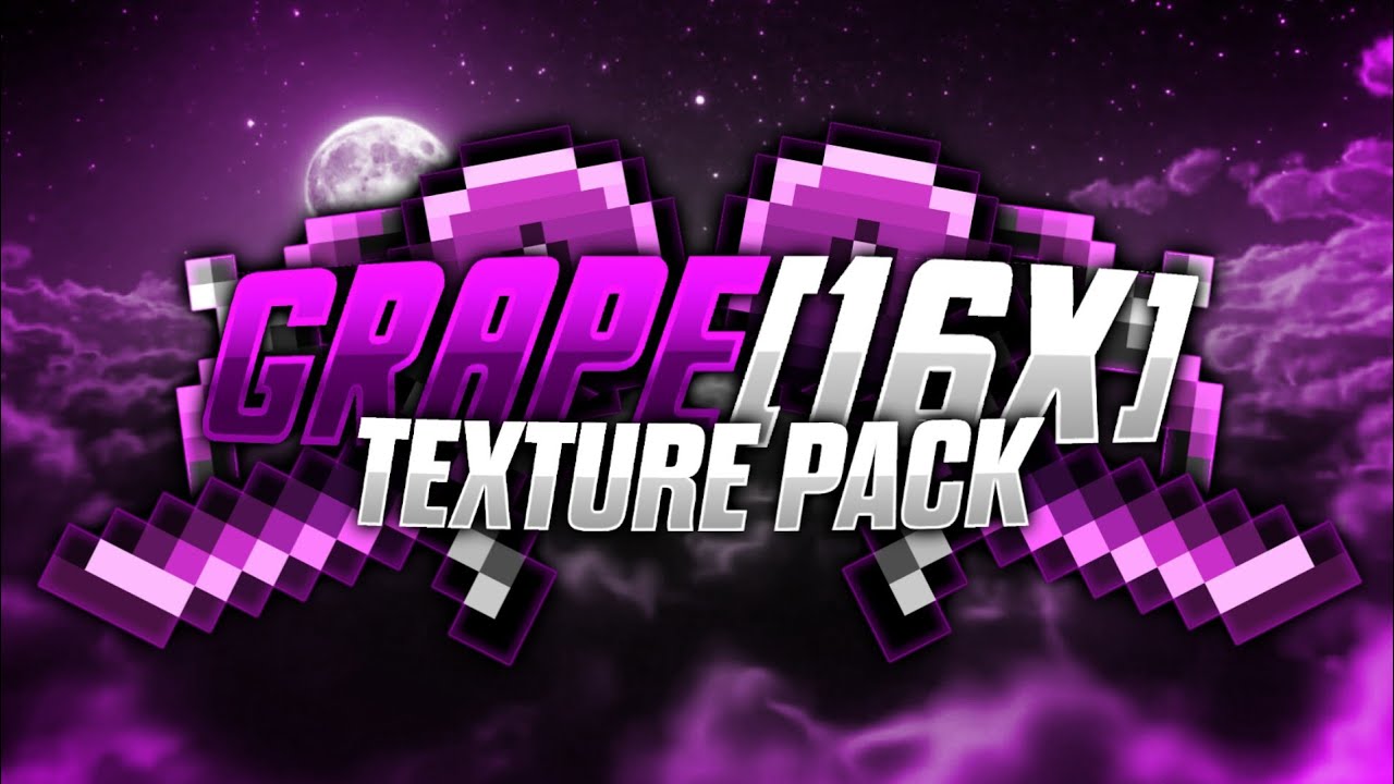 Texture Pack | Grape [16X] | Minecraft PE y w10 1.5.3 - YouTube
