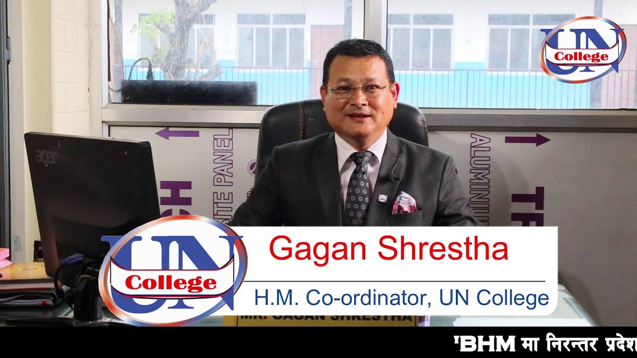 Voice of HM Co-Ordinator Gagan Shrestha about Hotel Management. - YouTube