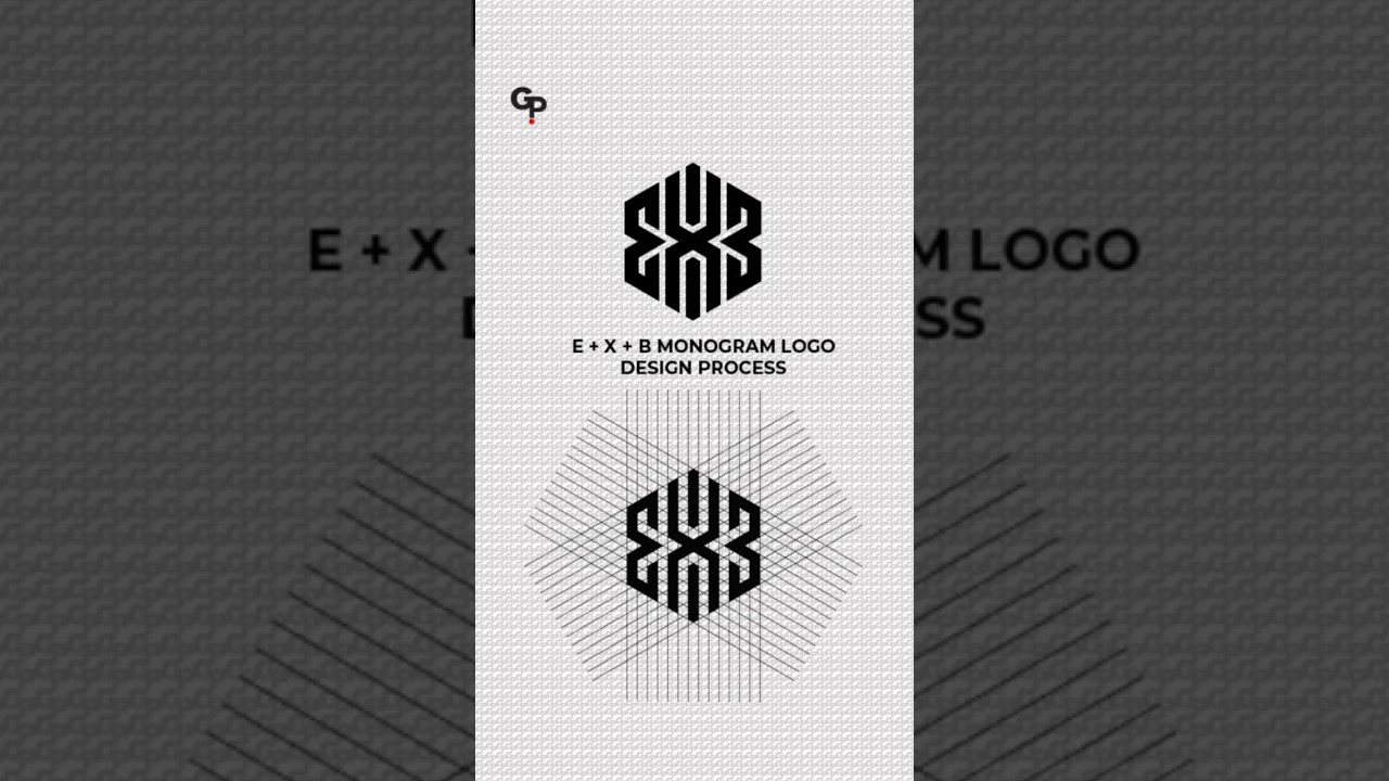 Monogram Logo Design Process For E + X + B in Adobe Illustrator | Illustrator Tutorial # ...
