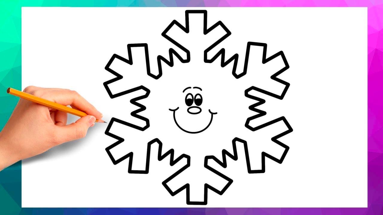 Cum se Deseneaza un FULG de ZAPADA | Desene de IARNA Pas cu Pas ️ HOW ...