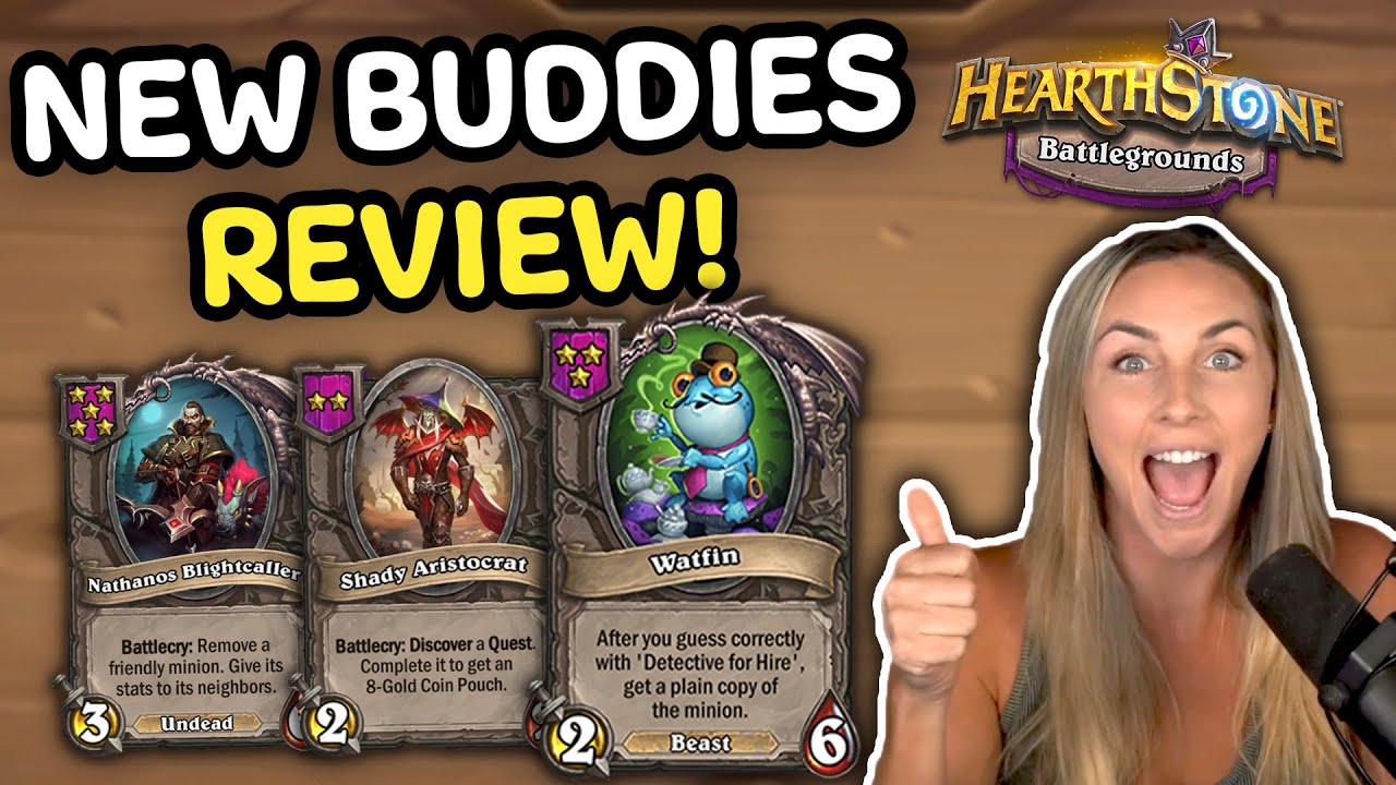 Slysssa Reviews the NEW BATTLEGROUNDS BUDDIES - Hearthstone Battlegrounds - YouTube