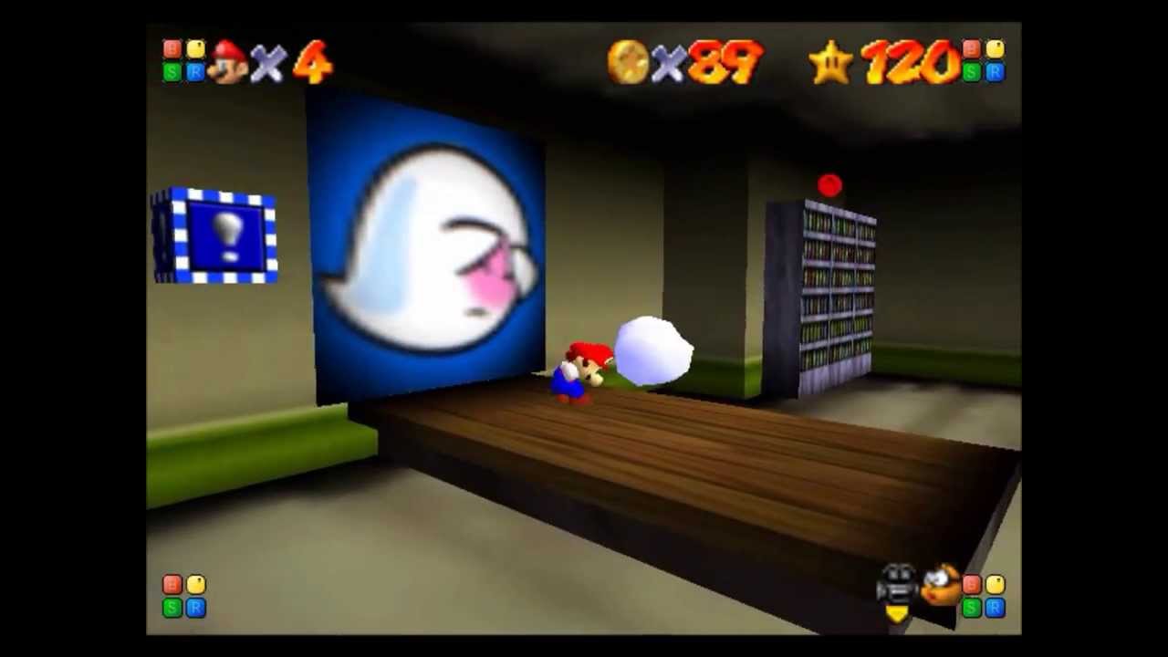 SM64 - Big Boo's Haunt 100 Coins - 0x A Presses - YouTube