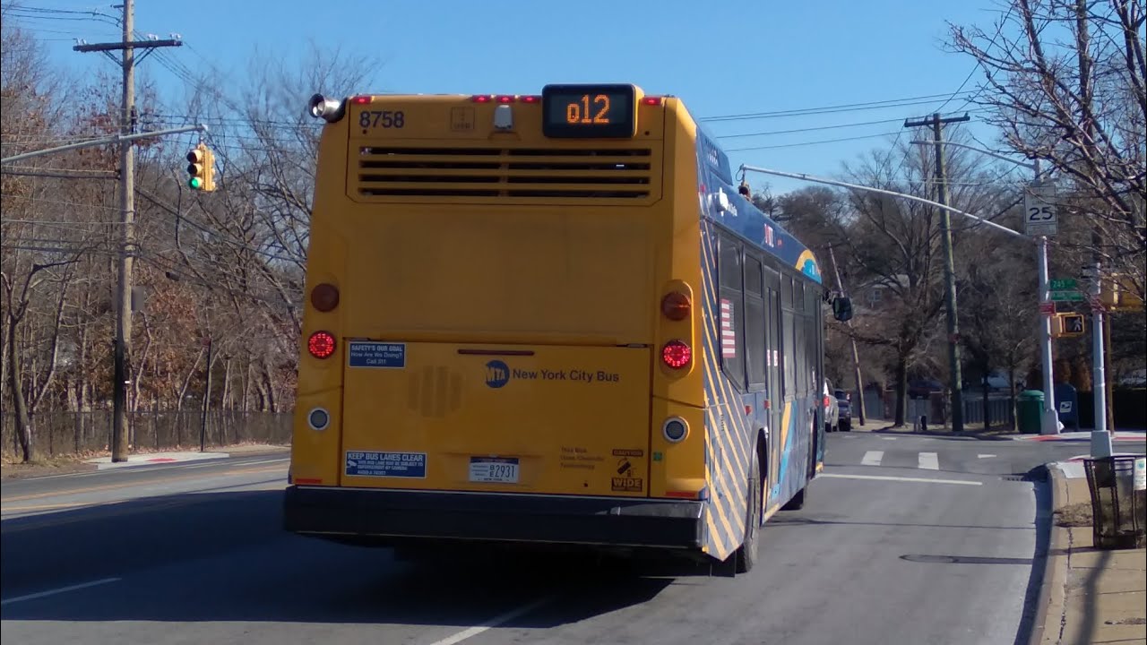 MTA NYCT On-board: 2022 Nova LFS Smartbus [8758] Q12 Bus To Little Neck ...