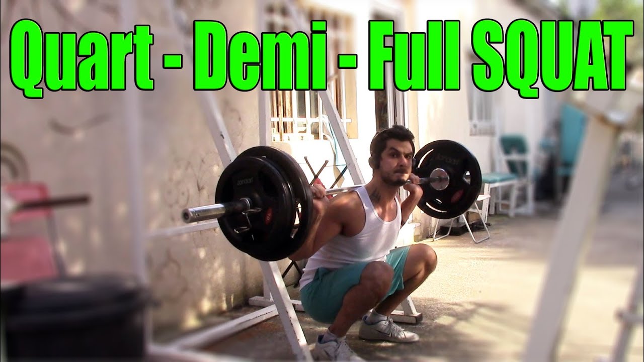 Quart de squat - Demi-squat - SQUAT - YouTube