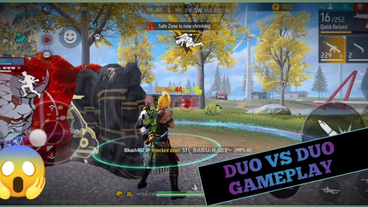 Duo vs Duo gameplay video|| Garena free fire dou vs dou rush gameplay ...