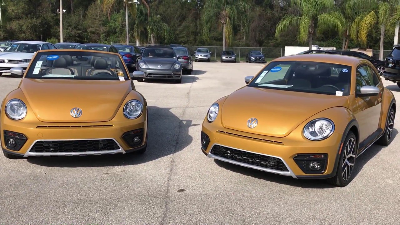 2017 Beetle Dune Hardtop and Convertible side by side!!!!! - YouTube