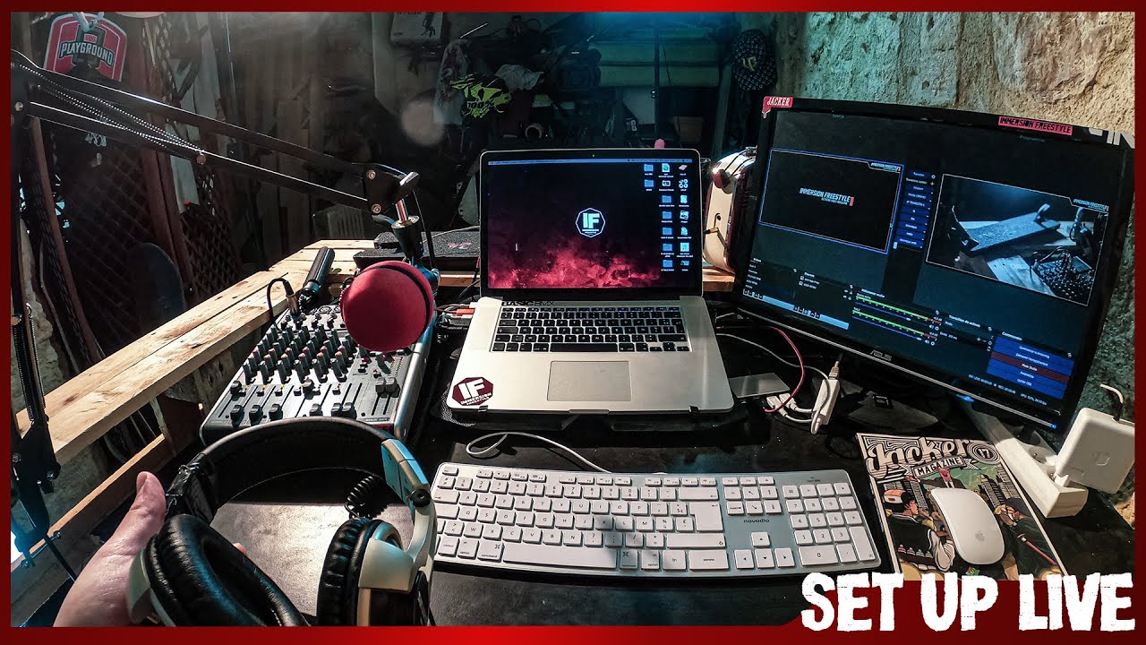 MON SETUP POUR FAIRE UN LIVE - YouTube