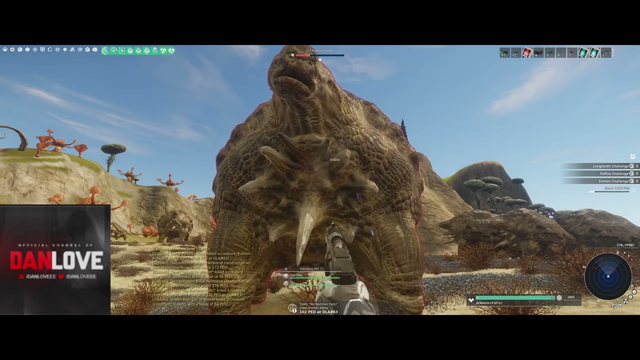 Entropia Universe EOMON MATURE Young BIG LOSE 4 globals LOW - YouTube