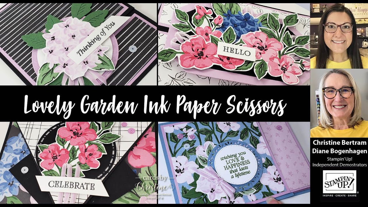 Ink Paper Scissors featuring Lovely Garden with Cards by Christine ...