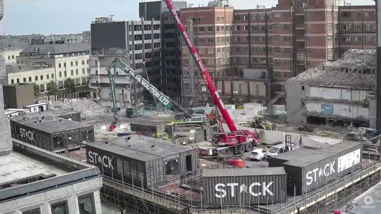 Time-Lapse Video of Commercial Union House demolition, Pilgrim Street ...