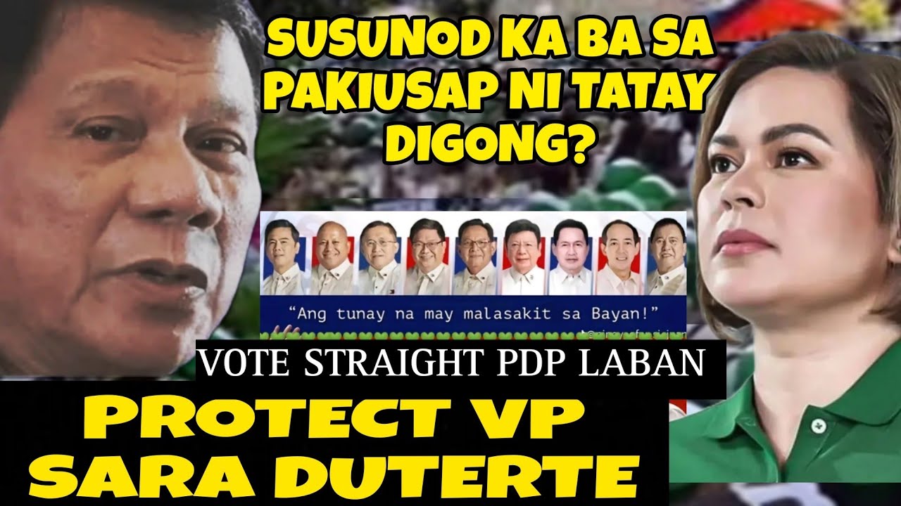 PROTECT VP SARA DUTERTE SA MGA BUWAYA! VOTE STRAIGHT PDP LABAN - YouTube
