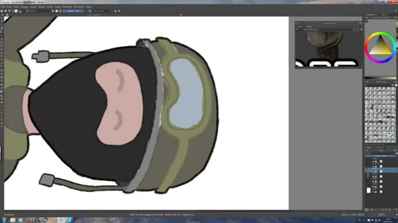 Timelapse drawing : Counter Terrorist - YouTube