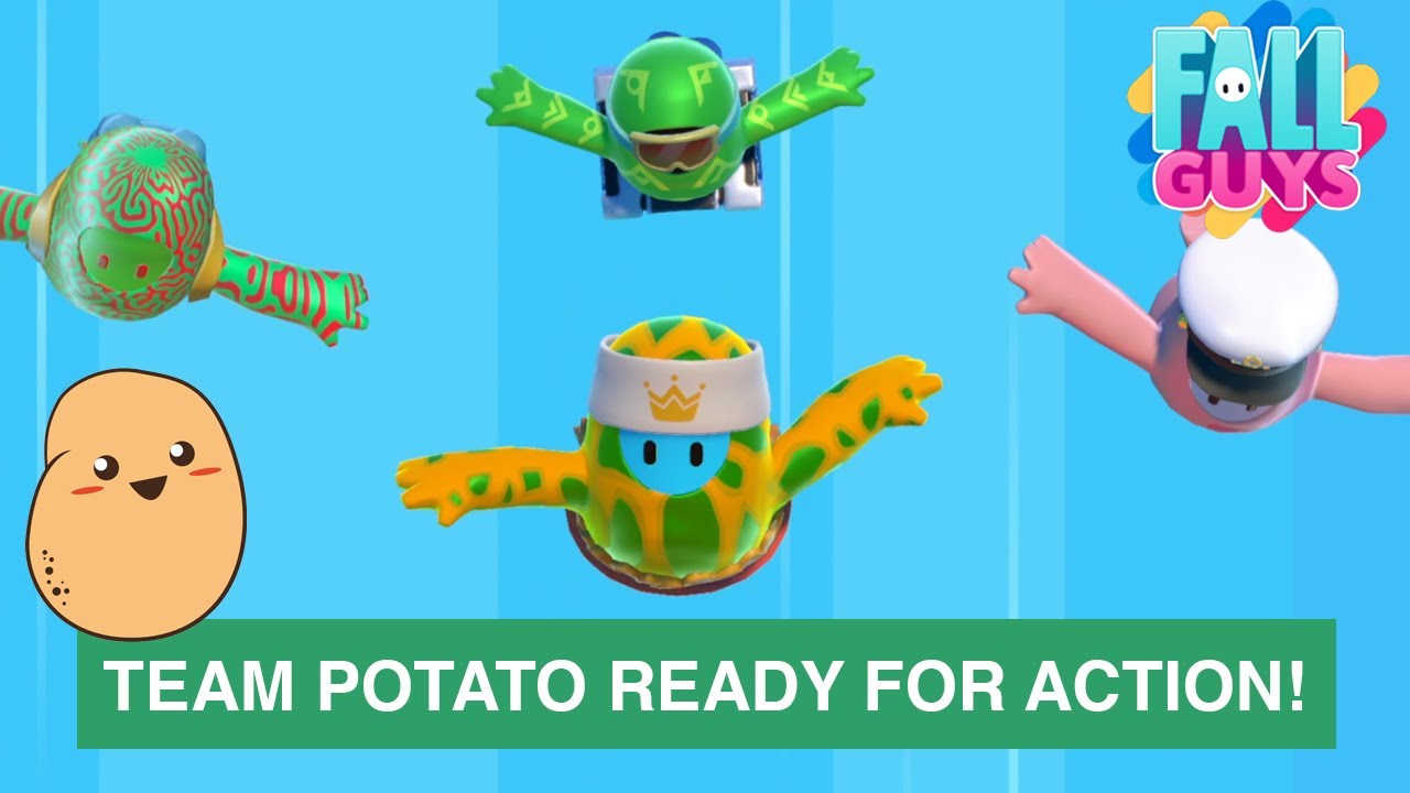 TEAM POTATO GETS THE WIN! (Fall Guys Quads Gameplay) - YouTube