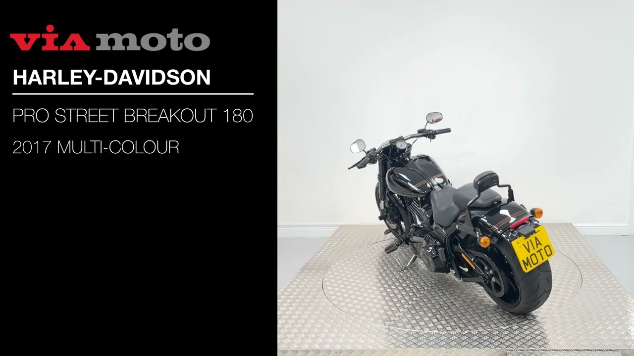 2017 Harley Davidson CVO Pro Street Breakout - 11129 Miles - YouTube