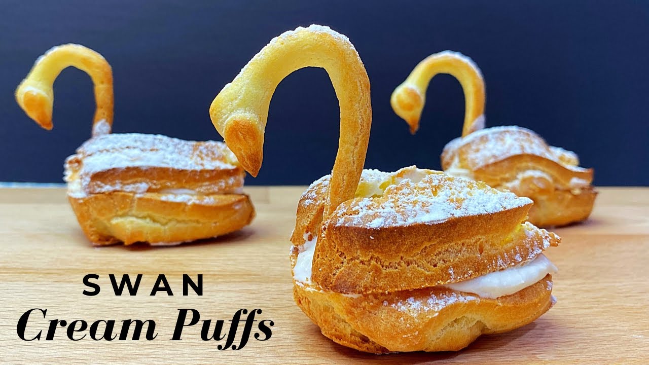 SWAN CREAM PUFFS | Pâte à choux | Choux pastry - YouTube