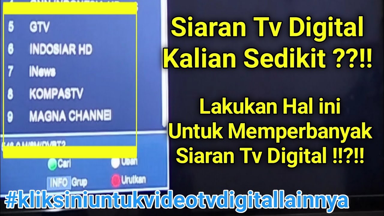 Pencarian otomatis atau auto search pada set top box tv digital untuk ...