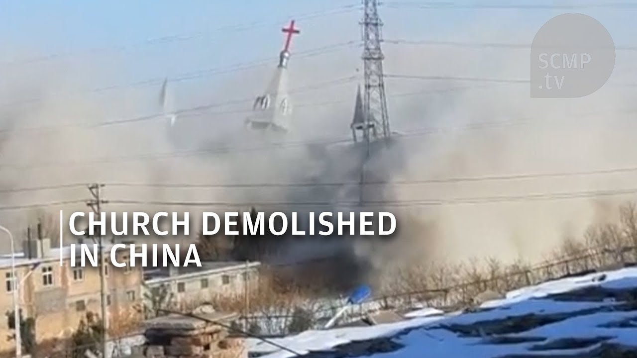 Chinese authorities demolish well-known church - YouTube