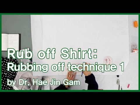 UNT Fashion -  Rub off Shirt  - Rubbing off technique 1