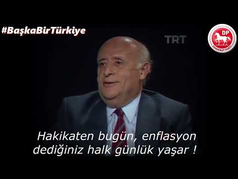 '' Türkiye'nin birinci sorunudur ENFLASYON ! '' Süleyman Demirel