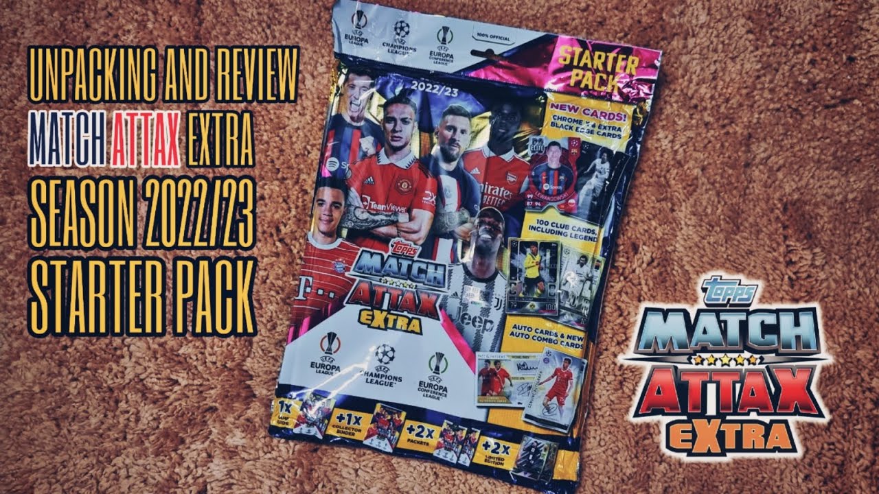 topps Match Attax Extra Season 2022/23 - Starter Pack - Unpacking ...