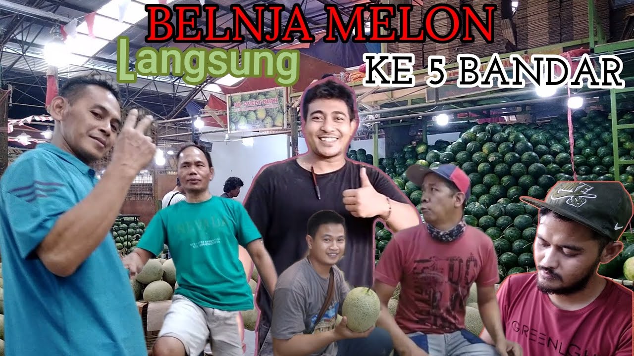 HARGA MELON MADU AMA MELON OREN DI PASAR INDUK KERAMAT JATI - YouTube