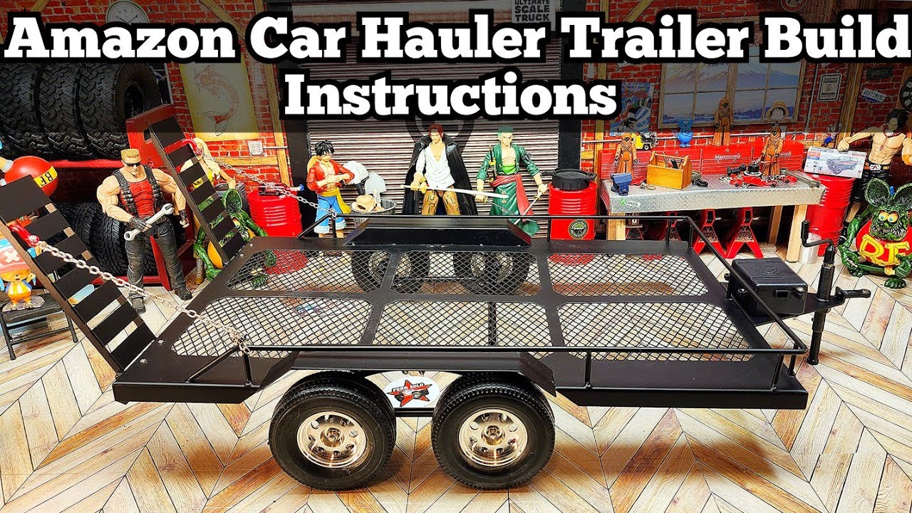 cheap amazon rc car trailer full build - YouTube