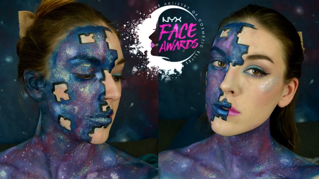 Galaxy Face puzzle Nyx Face Awards Belgium Entry - YouTube