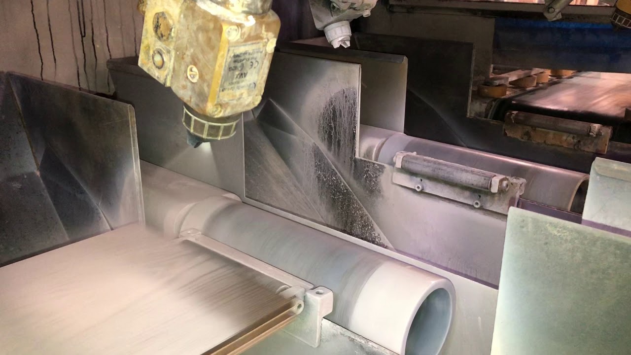 Renzo Borgonovo Model SP 4P, Four Gun Linear Spray Machine - YouTube