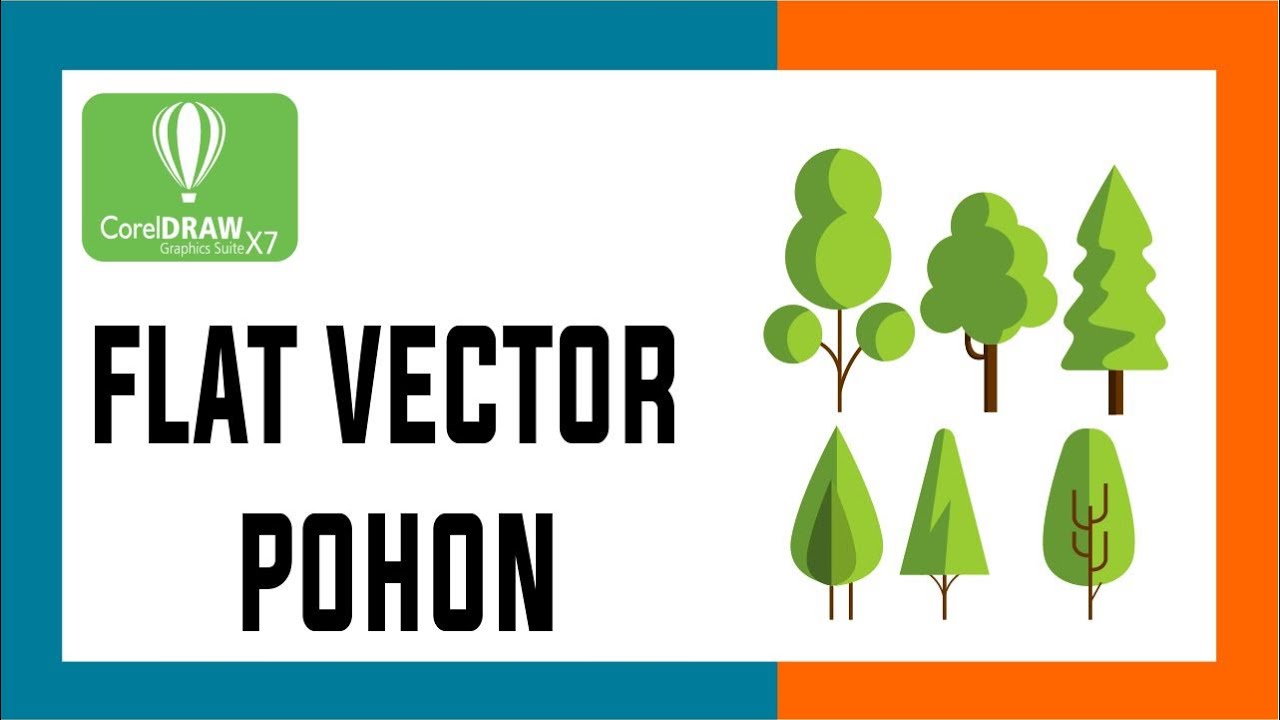 VECTOR POHON SIMPLE DENGAN CORELDRAW X7 - YouTube