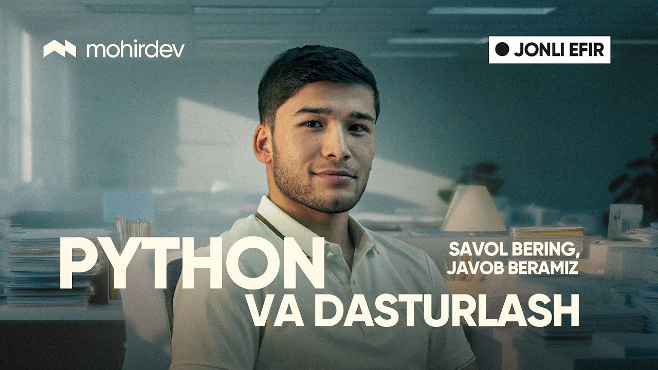 Python va dasturlash haqidagi savollarga javob - YouTube