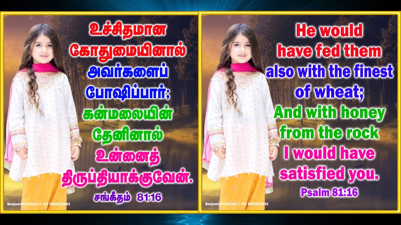 The Word of God | தேவனுடைய வார்த்தை | சங்கீதம் 81:16 | Psalm 81:16 ...