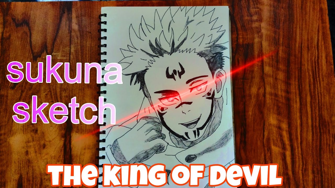 How to draw sukuna || sukuna sketch ||satyam5041_art - YouTube