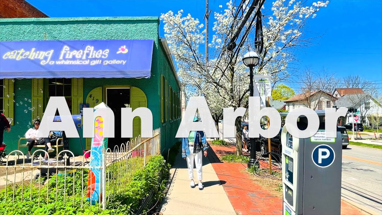 Ann Arbor Travel Vlog 🇺🇸 springtime 🌷 University of Michigan 🎓 ...