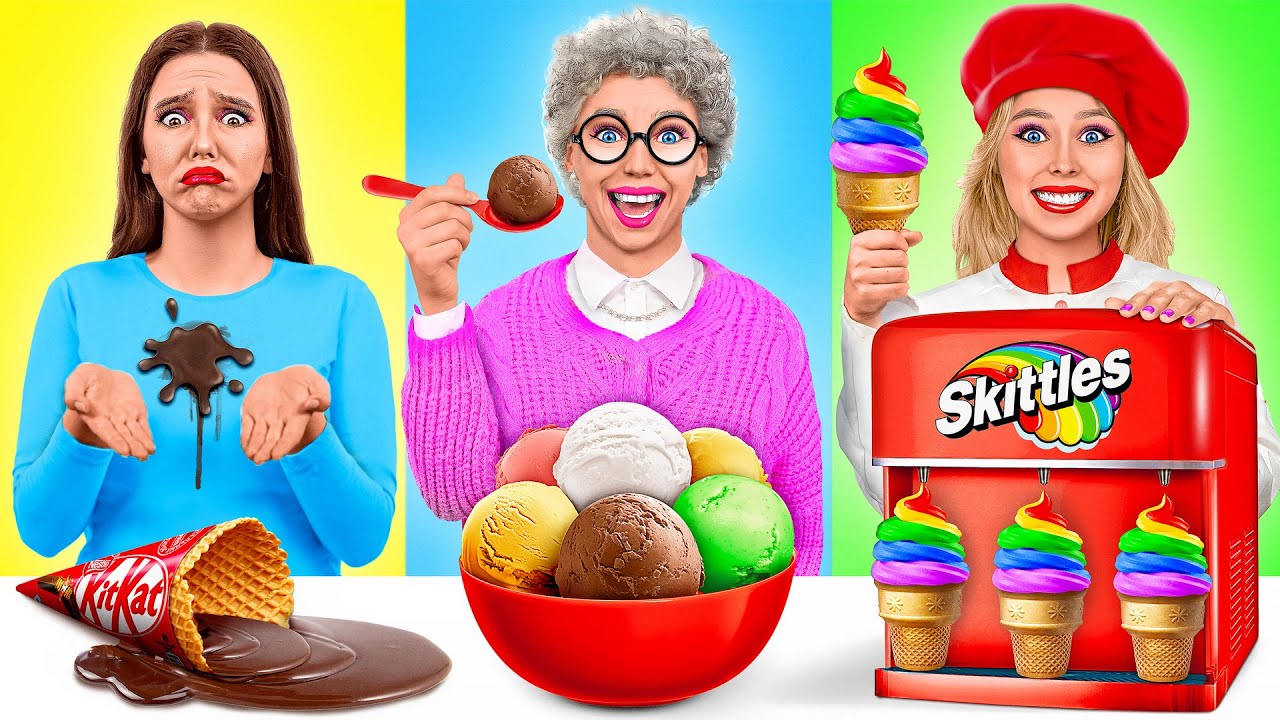 Défi De Cuisine Moi vs Grand-Mère | Hacks et Gadgets Secrets Faciles ...