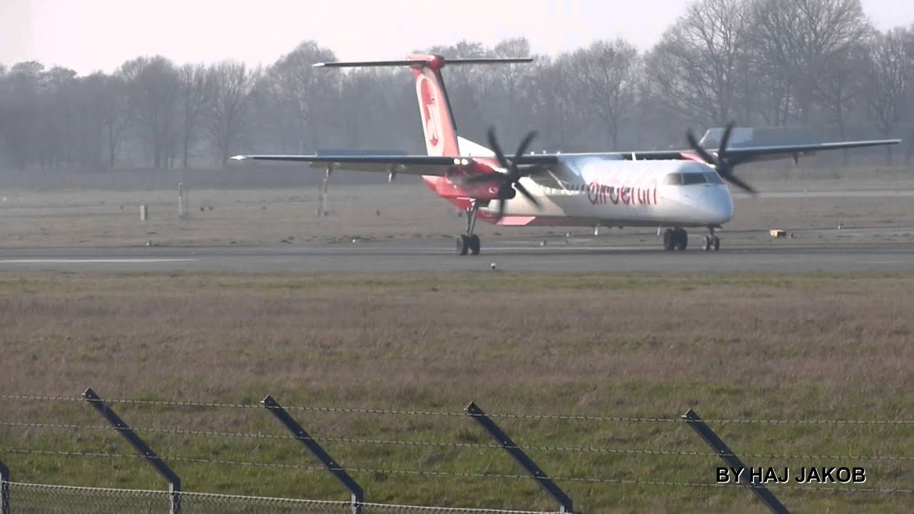 Airberlin Bombardier DASH-8 Q400 landing - YouTube