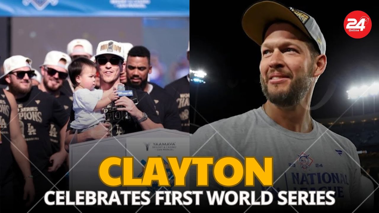 Clayton Kershaw Celebrates First World Series Parade Despite Injuries ...