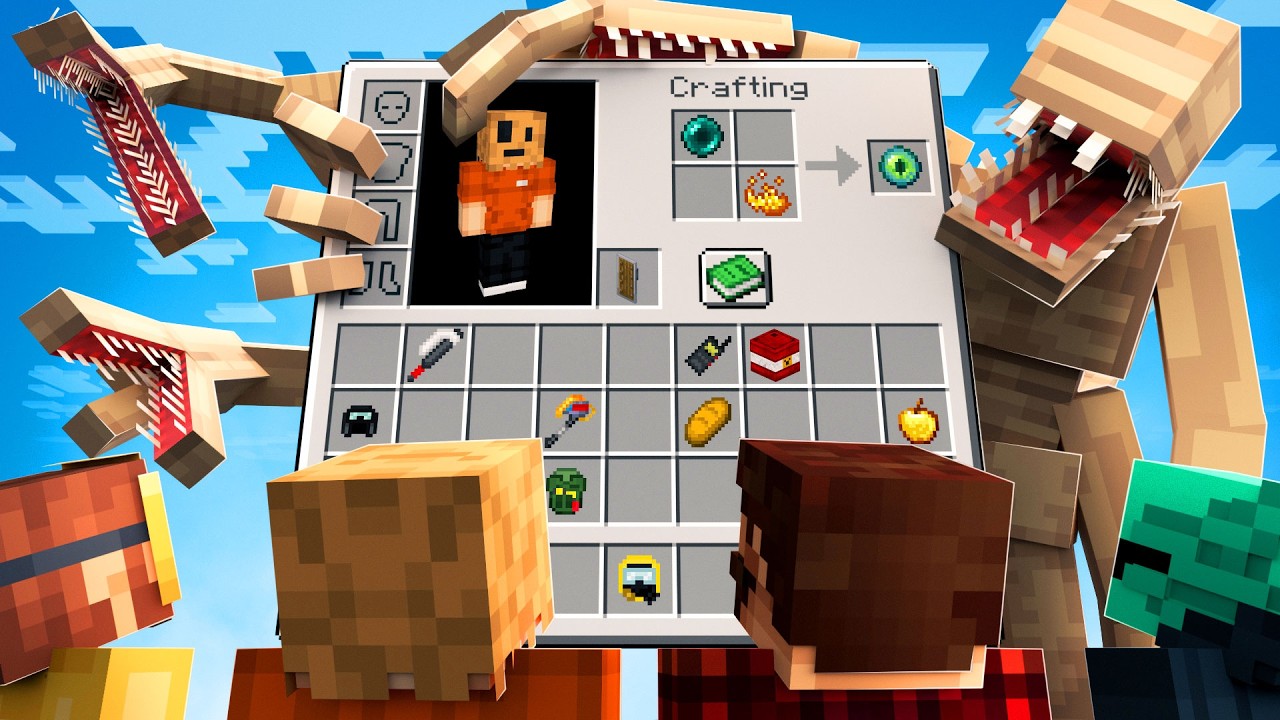 Minecraft Shared Inventory vs. The Ravenous – Can We Survive? - YouTube