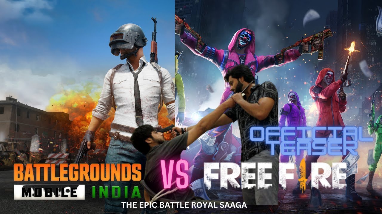 Bgmi Vs Free Fire -The Epic Battle Royal Saaga | Official Teaser | Free ...