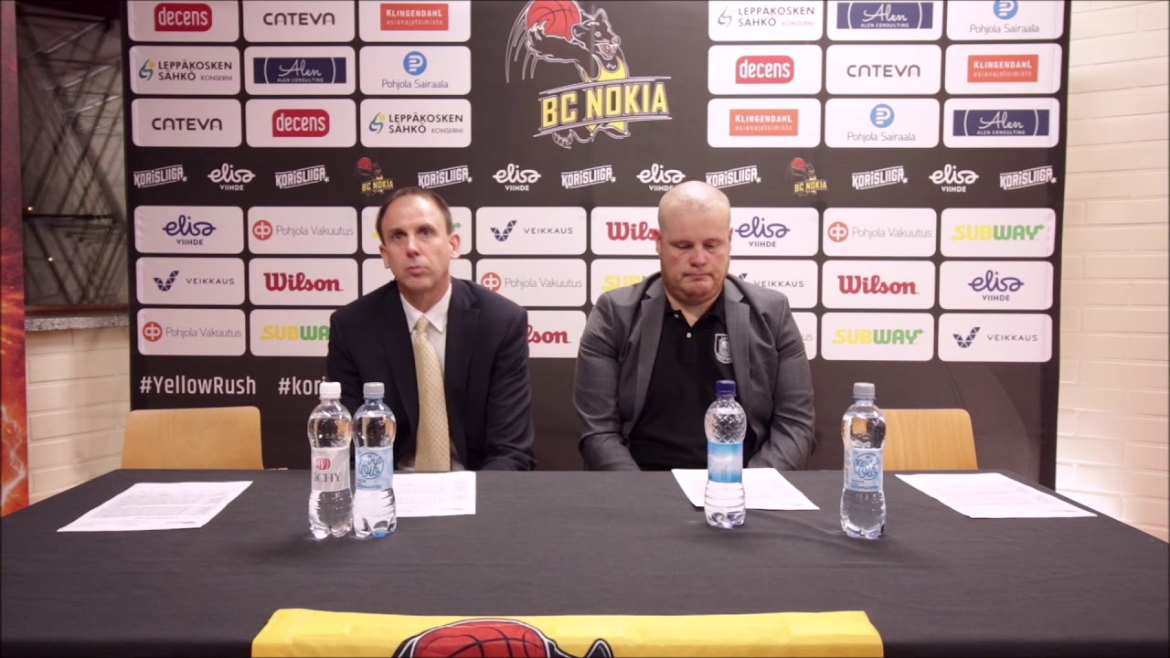 BC Nokia vs. Lahti Basketball | Lehdistötilaisuus | 19.11.2019 - YouTube